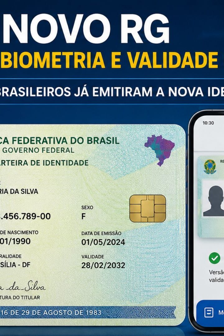 Governo libera novo RG para mais de 52 milhões de brasileiros com CPF ...